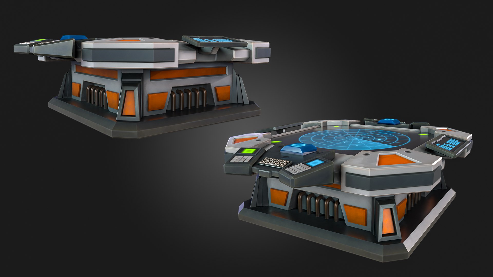 3D SCI-FI Console - TurboSquid 2240592