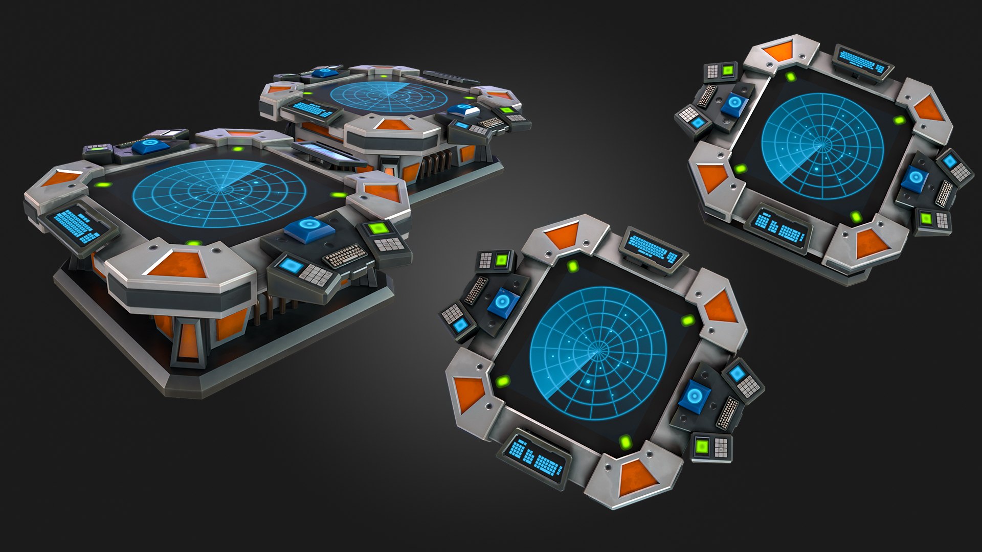 3D SCI-FI Console - TurboSquid 2240592