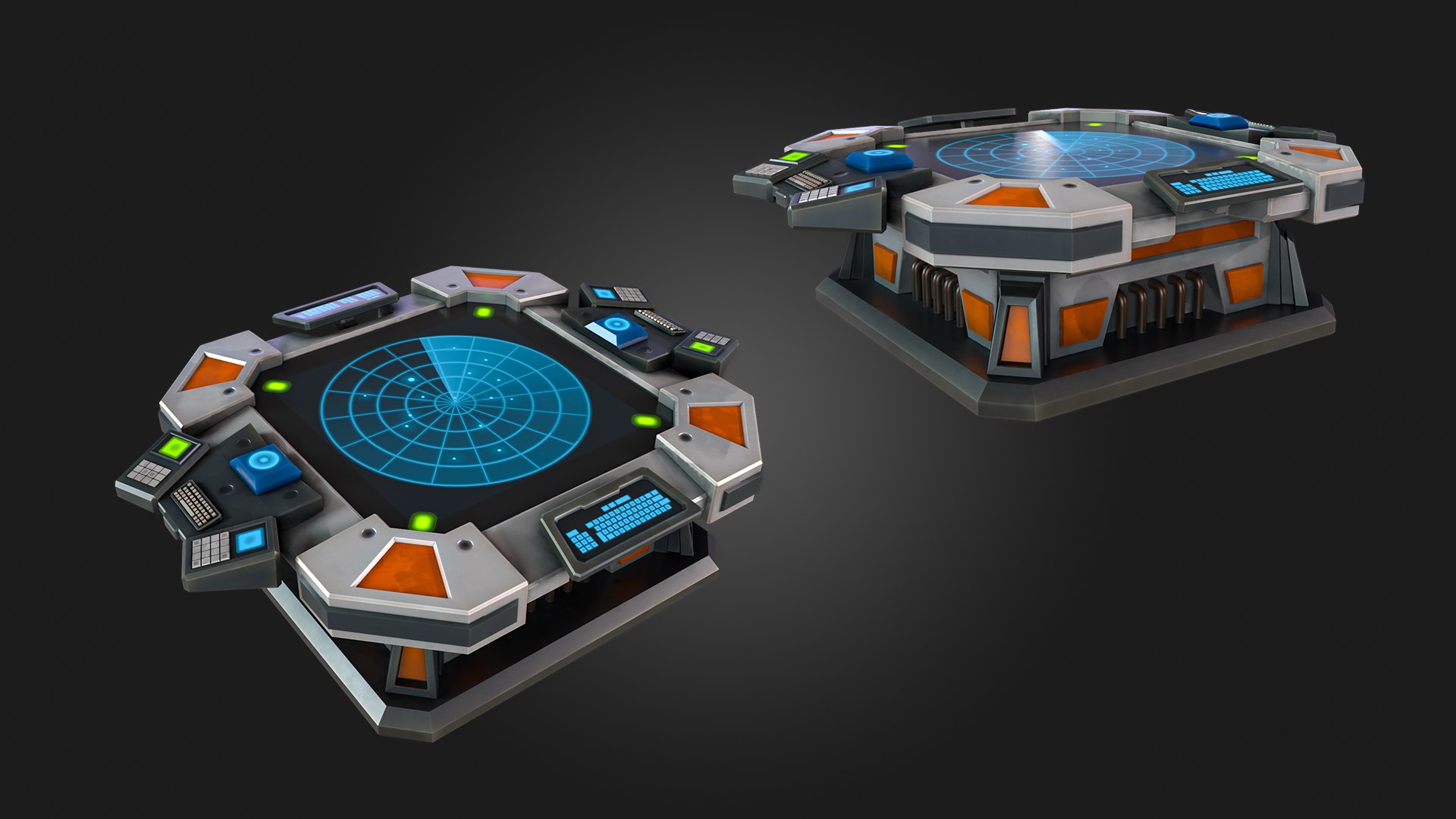 3D SCI-FI Console - TurboSquid 2240592