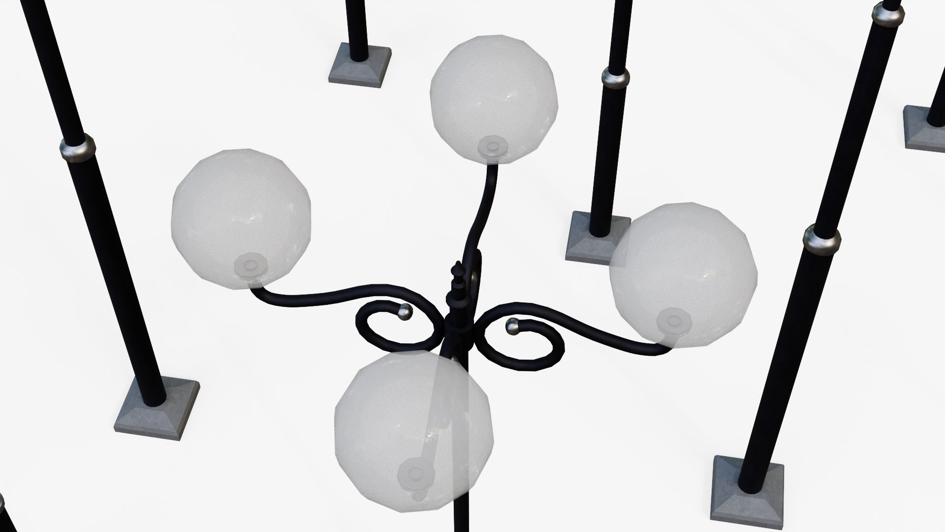 Low Poly Street Lights V2 3D Model - TurboSquid 2495799