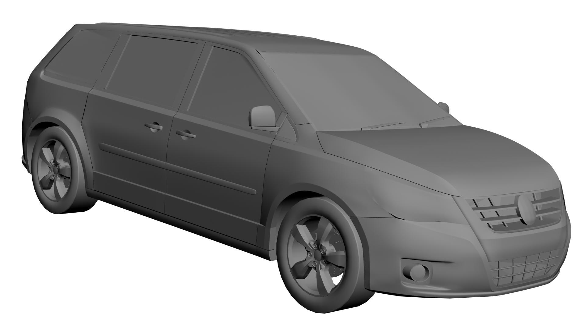 3d Volkswagen Routan Model