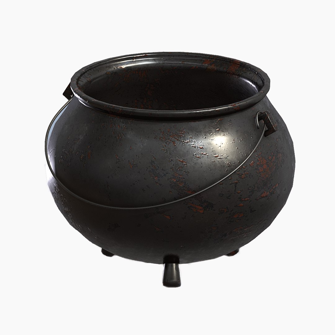 3D Witch Pot Model - TurboSquid 1923887