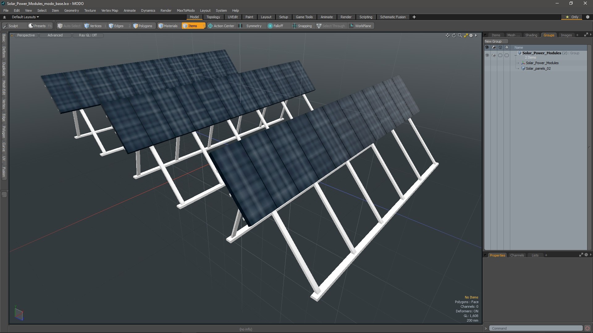 Solar Power Modules 3D Model - TurboSquid 2330684