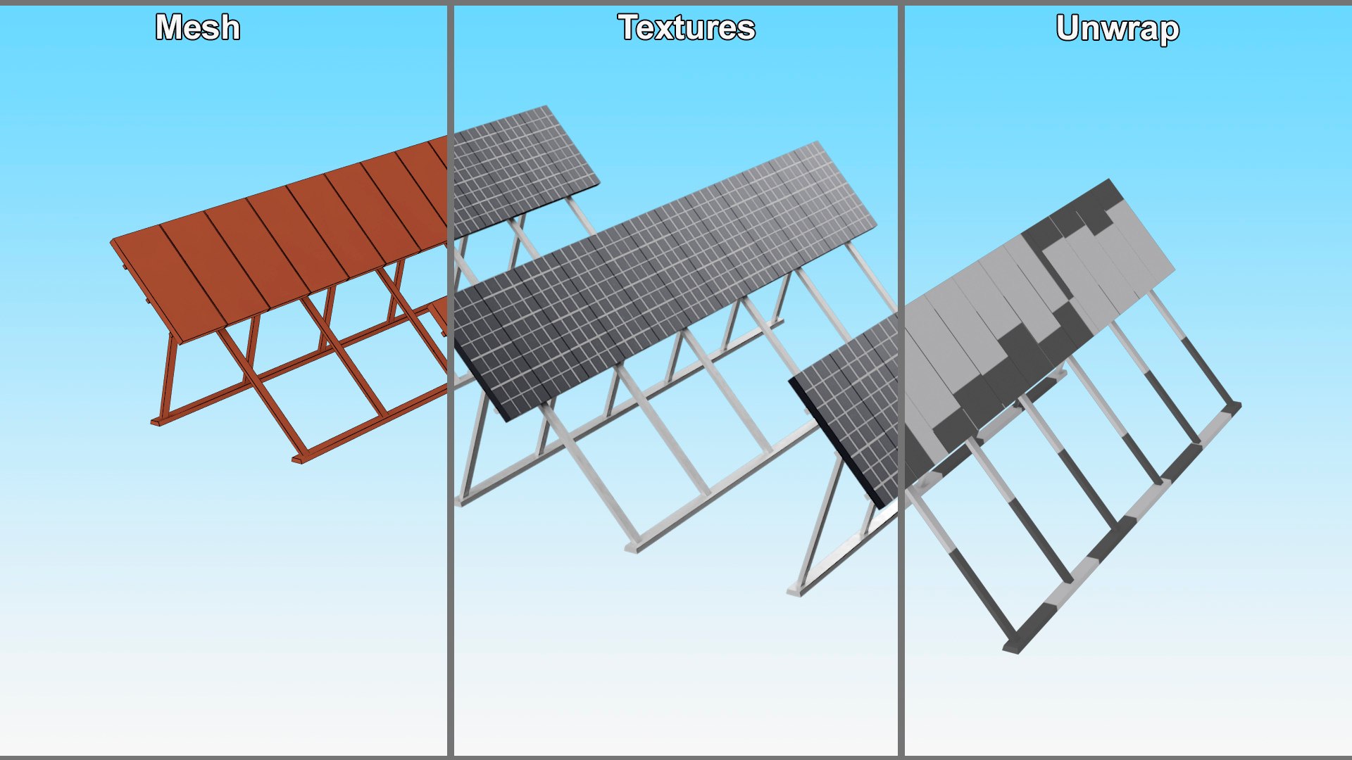 Solar Power Modules 3D Model - TurboSquid 2330684
