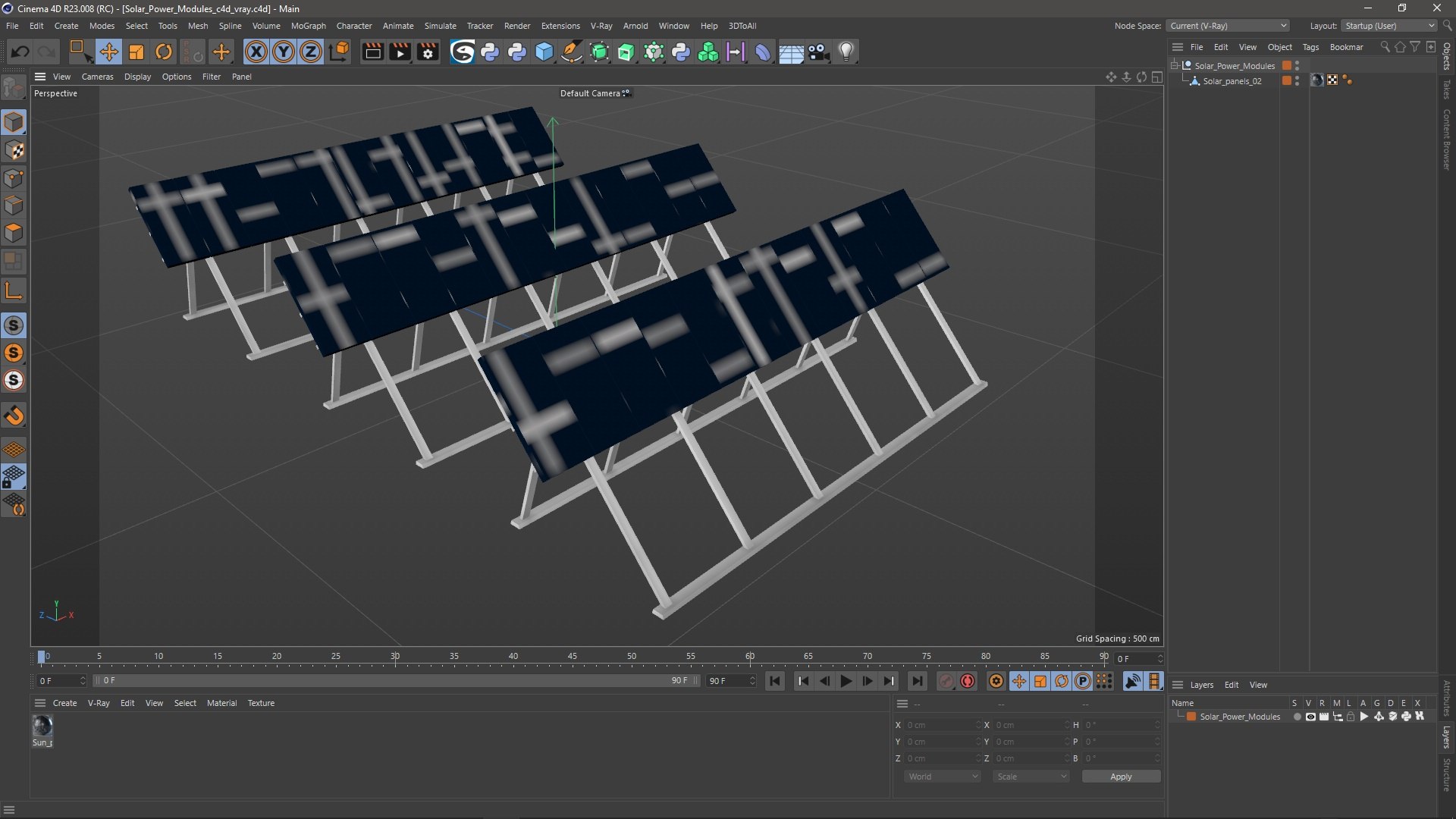 Solar Power Modules 3D Model - TurboSquid 2330684