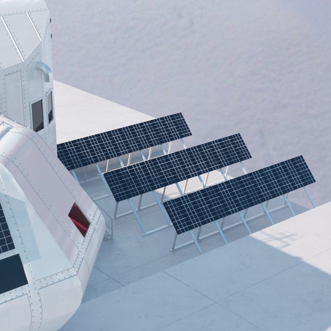 Solar Power Modules 3D Model - TurboSquid 2330684