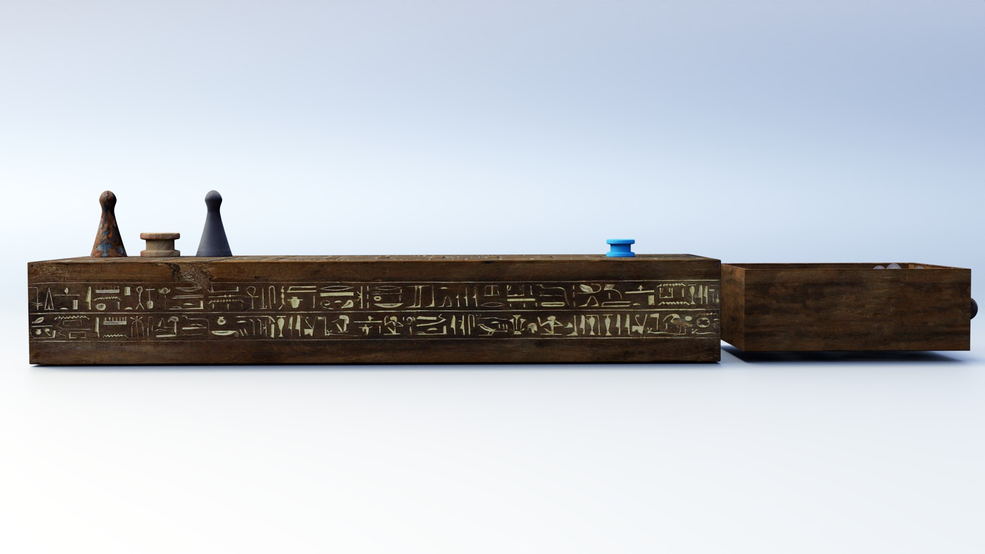 Senet Game 3D - TurboSquid 1930526