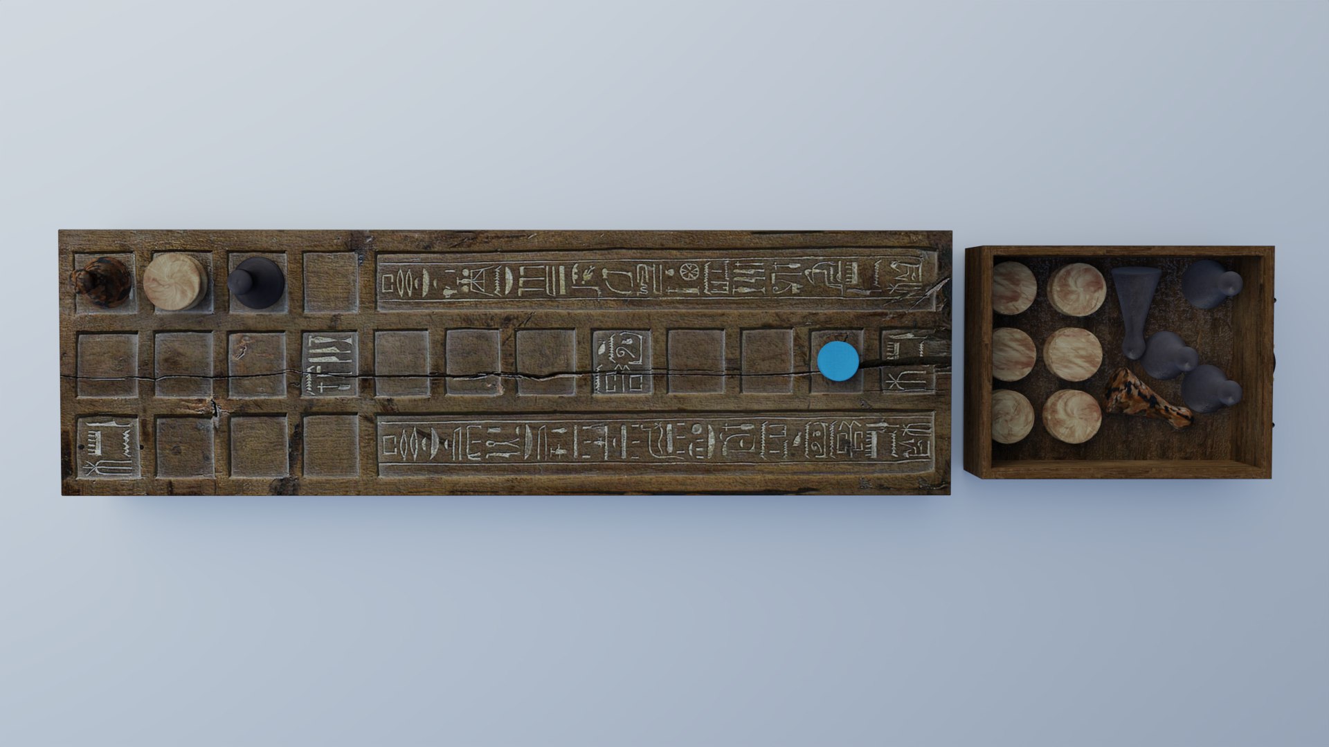 Senet Game 3D - TurboSquid 1930526