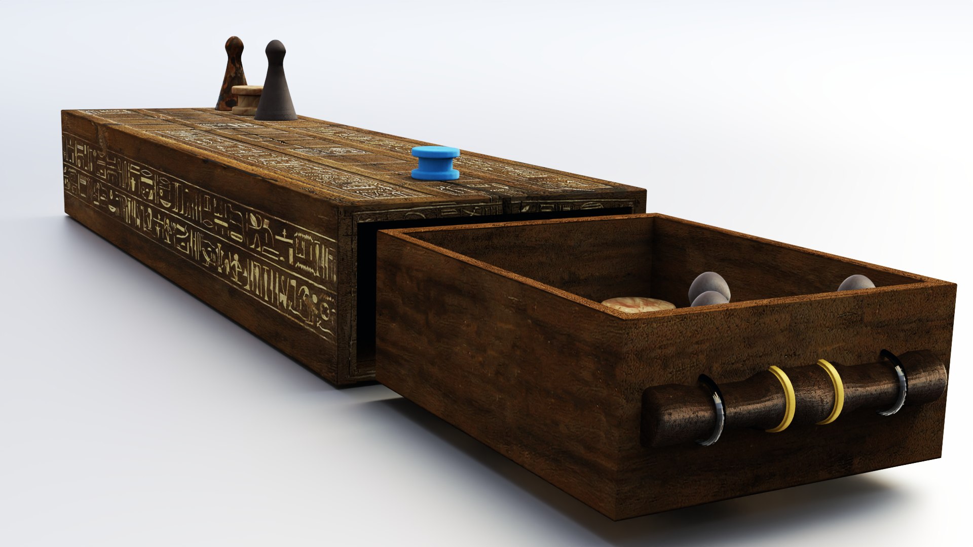 Senet Game 3D - TurboSquid 1930526