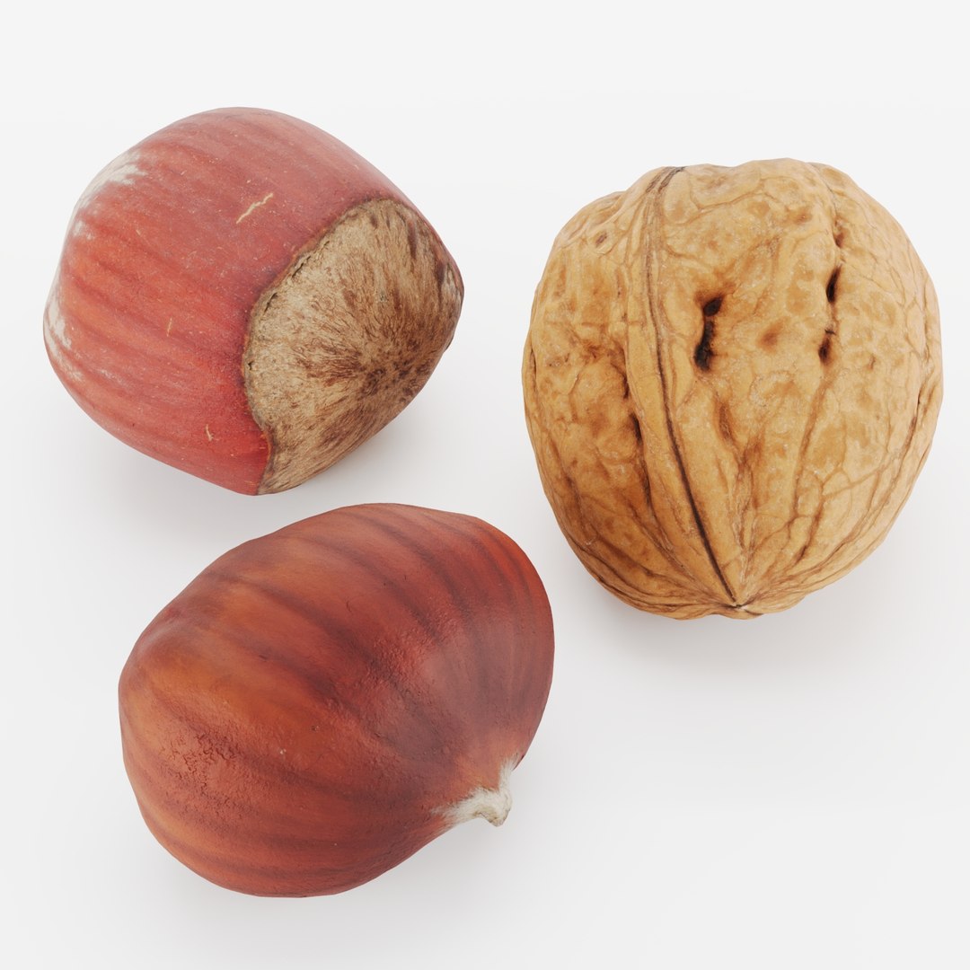 Nuts Collection 3D Model - TurboSquid 2110510