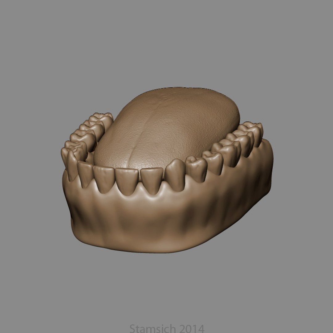 sculpt teeth 3d max