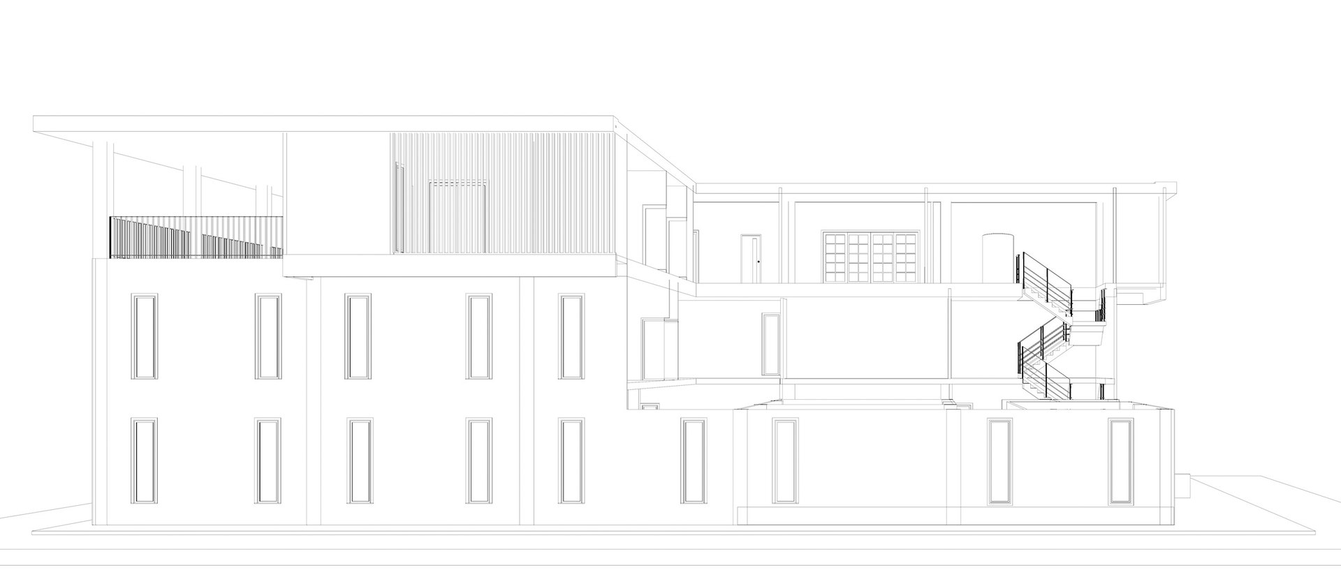 Home Office In Cutaway Section 25-04 3D Model - TurboSquid 2344935