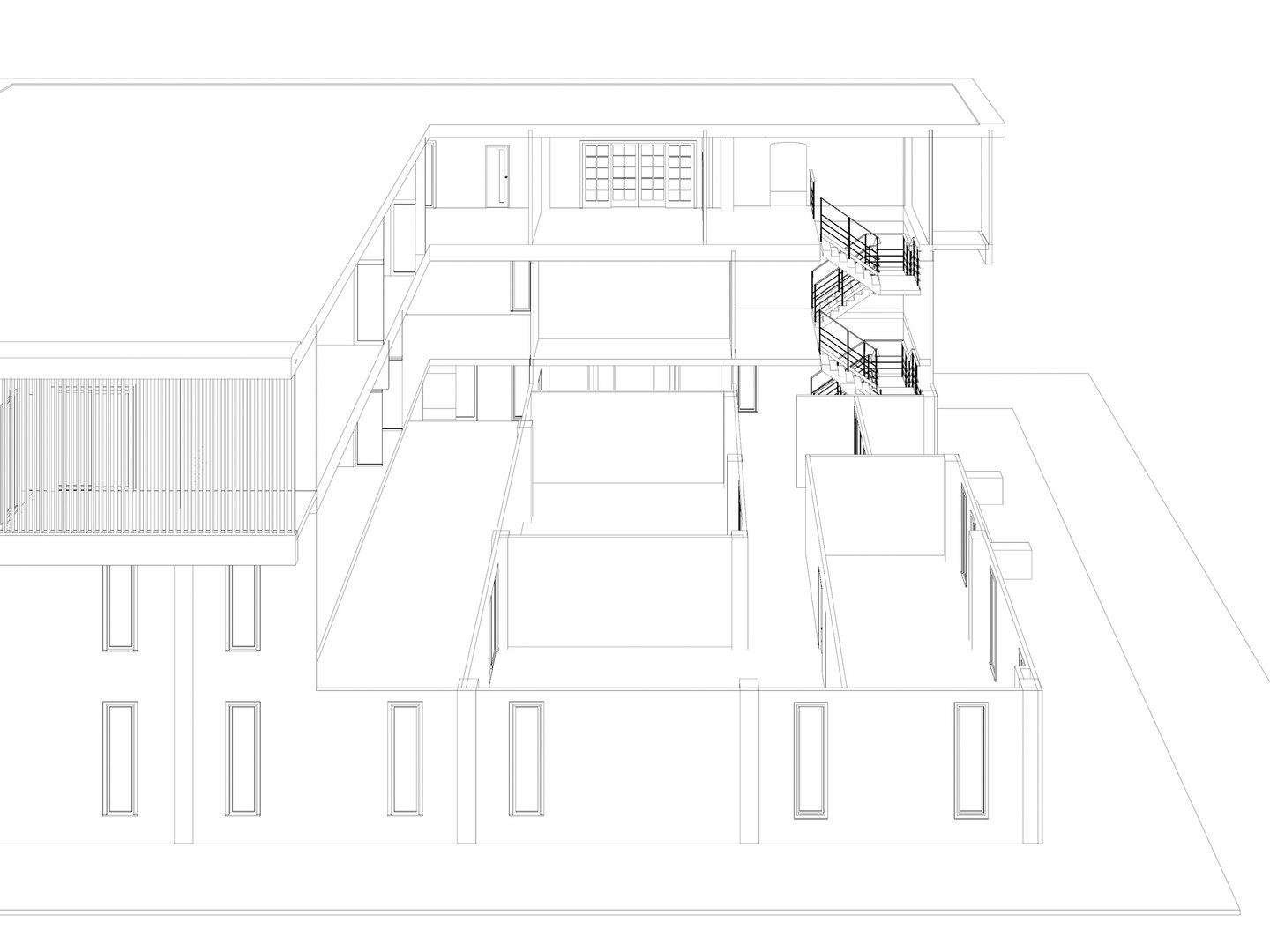 Home Office In Cutaway Section 25-04 3D Model - TurboSquid 2344935