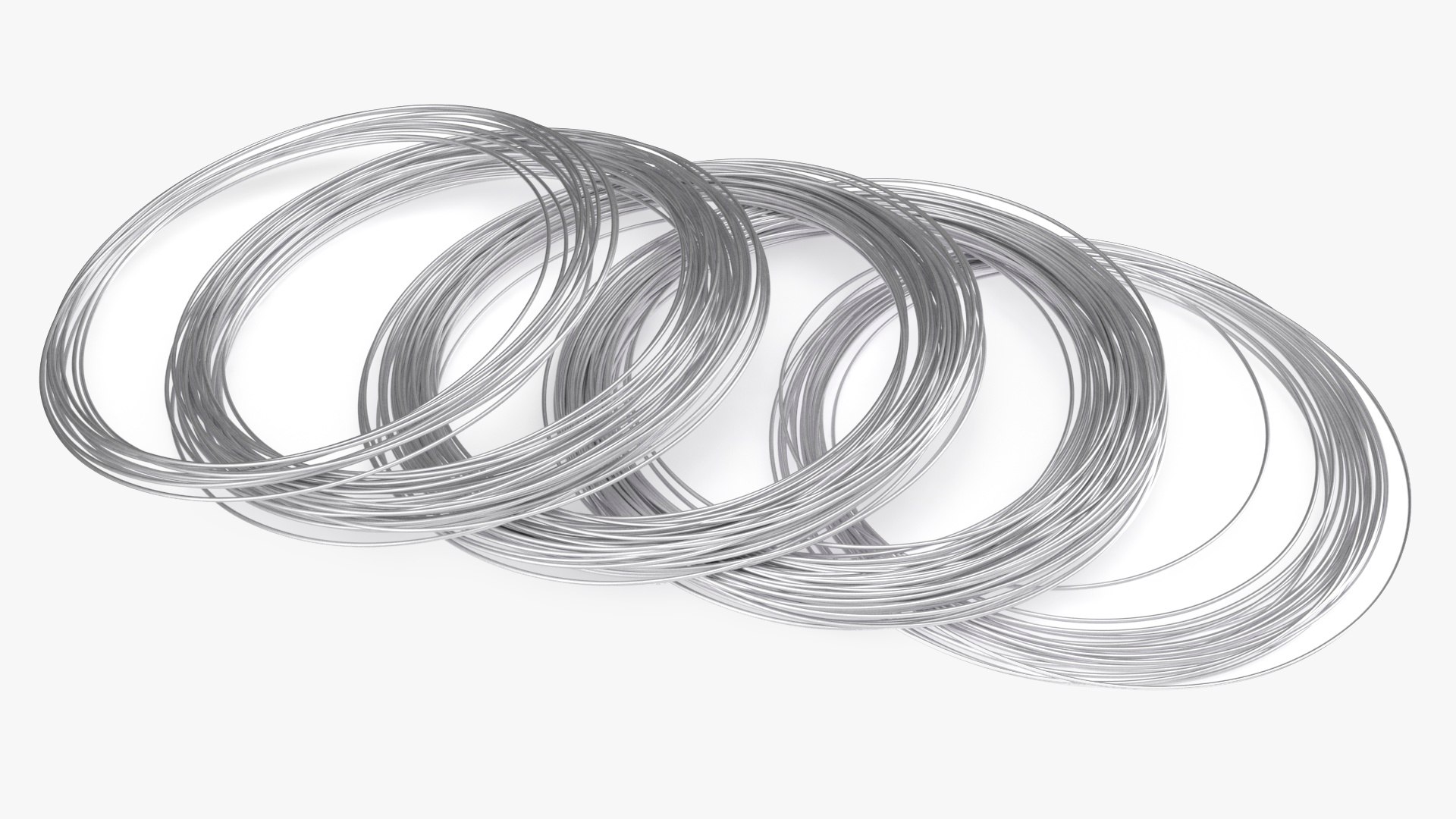 Twisted Aluminium Wire 3D Model - TurboSquid 2191895