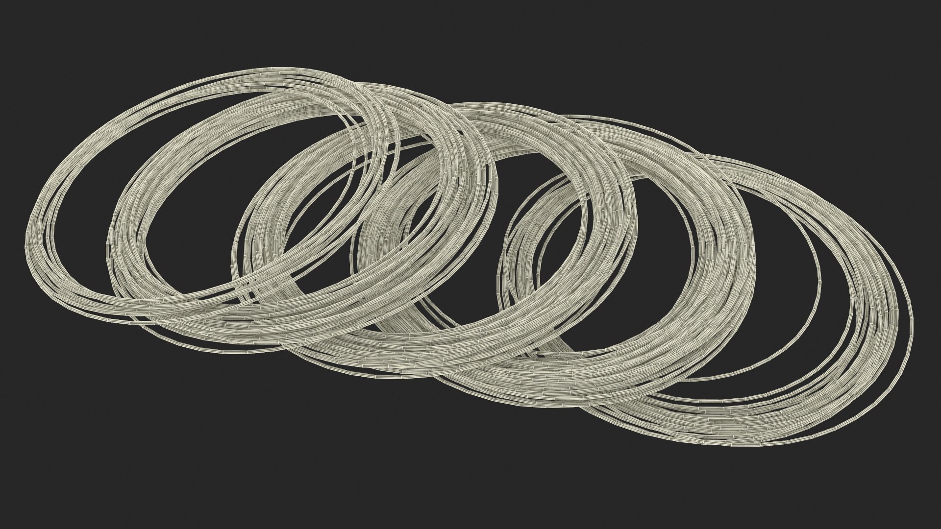 Twisted Aluminium Wire 3D Model - TurboSquid 2191895