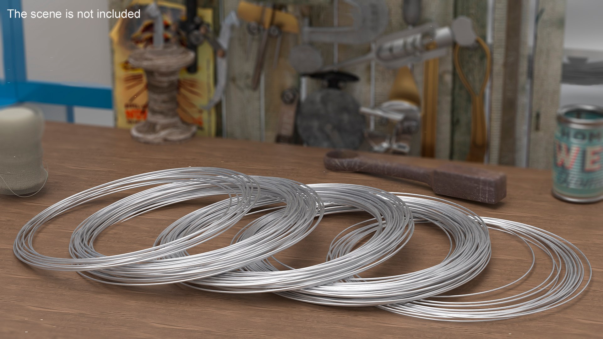 Twisted Aluminium Wire 3D Model - TurboSquid 2191895