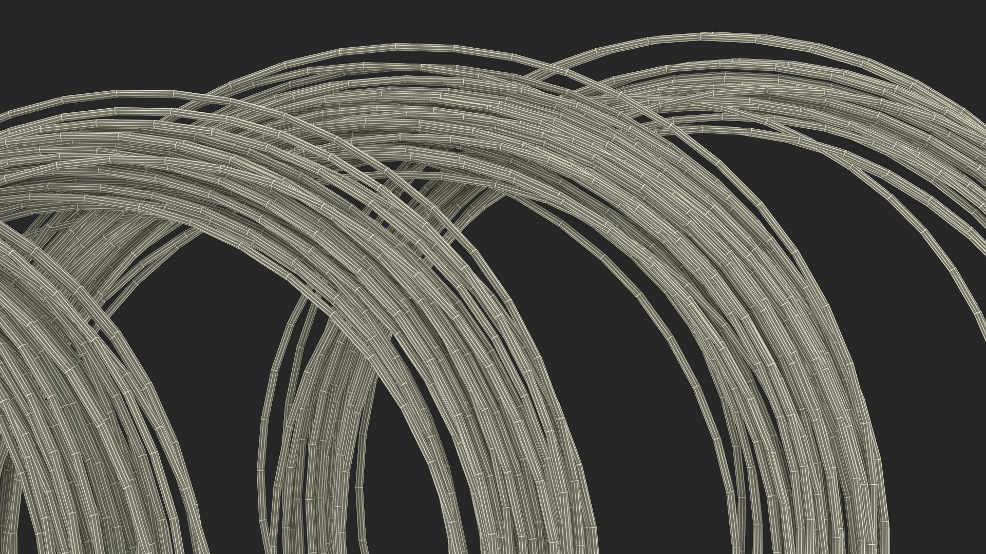 Twisted Aluminium Wire 3D Model - TurboSquid 2191895
