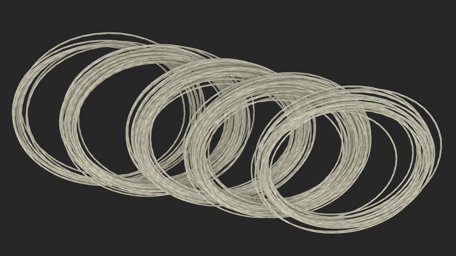 Twisted Aluminium Wire 3D Model - TurboSquid 2191895