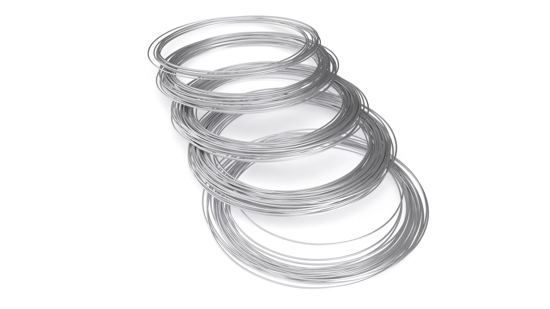 Twisted Aluminium Wire 3D Model - TurboSquid 2191895