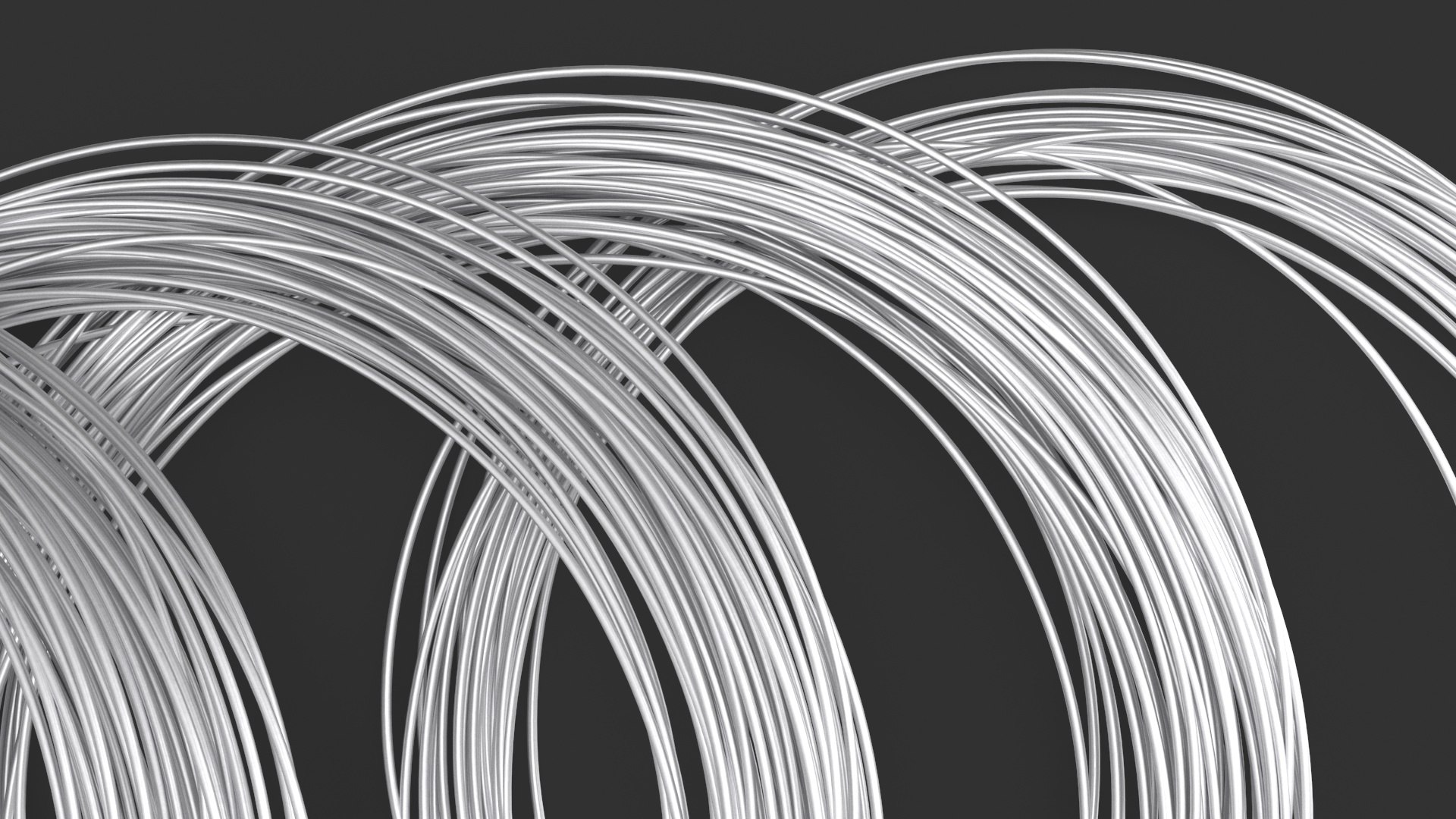 Twisted Aluminium Wire 3D Model - TurboSquid 2191895