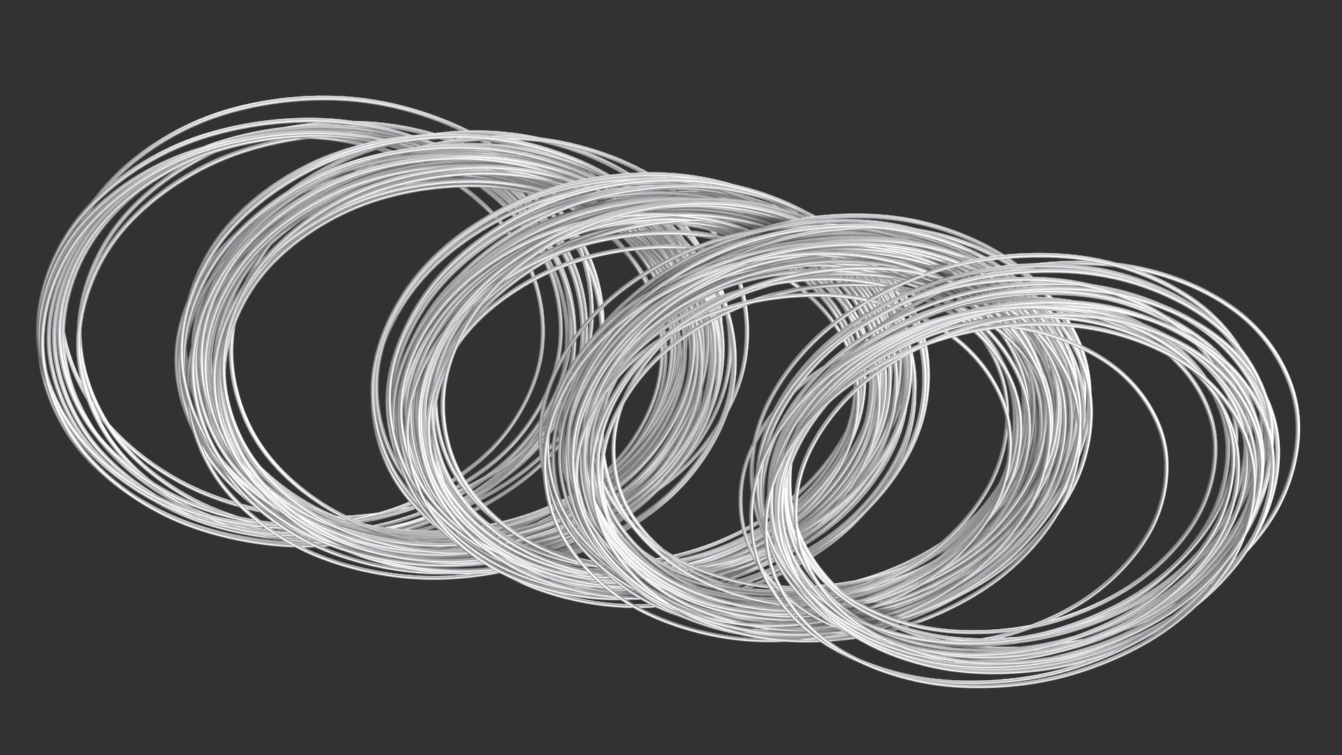 Twisted Aluminium Wire 3D Model - TurboSquid 2191895