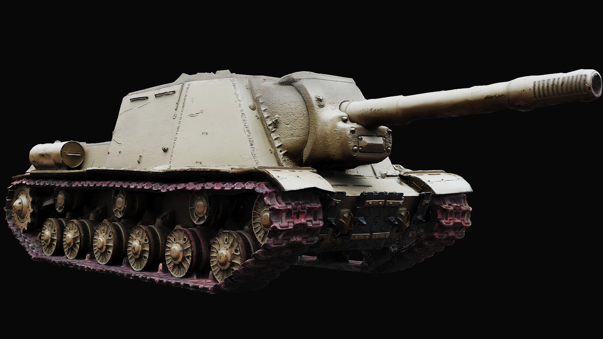3D Model Soviet Military Cannon ISU-152 RAW Photogrammetry - TurboSquid ...