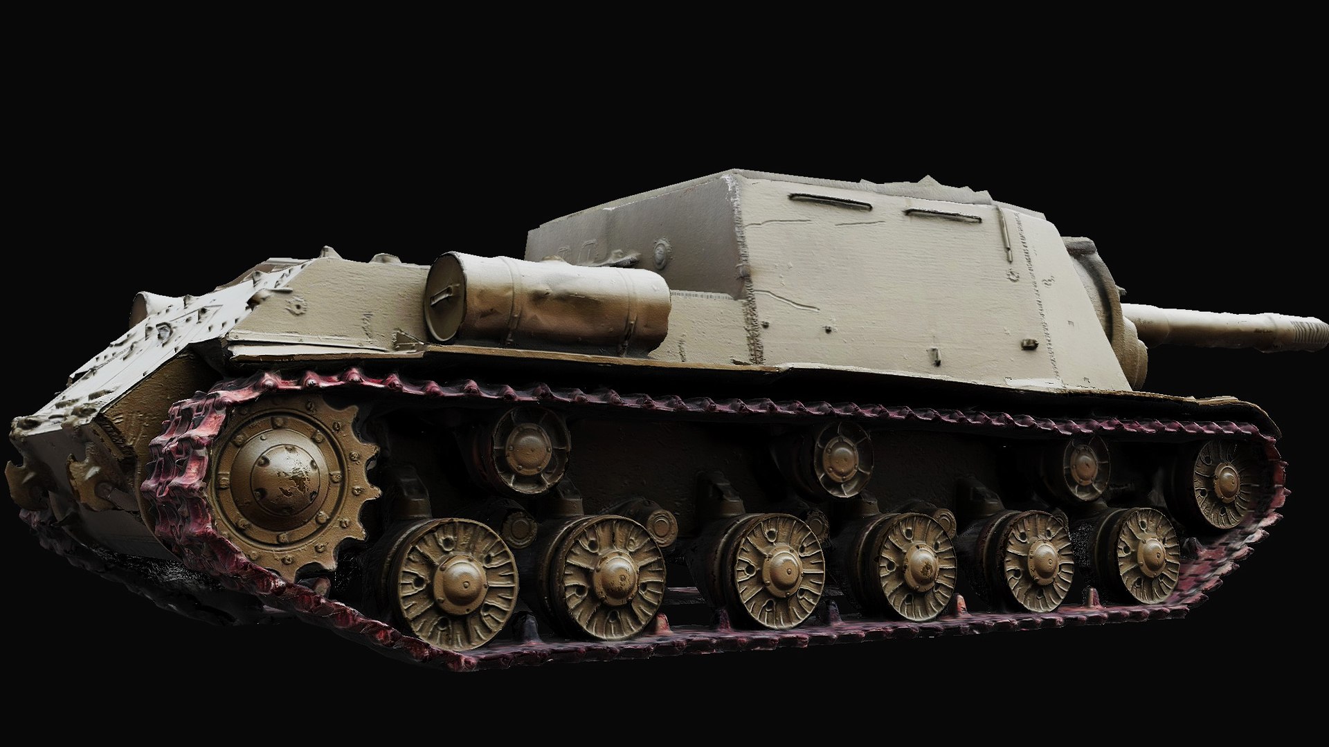 3D Model Soviet Military Cannon ISU-152 RAW Photogrammetry - TurboSquid ...