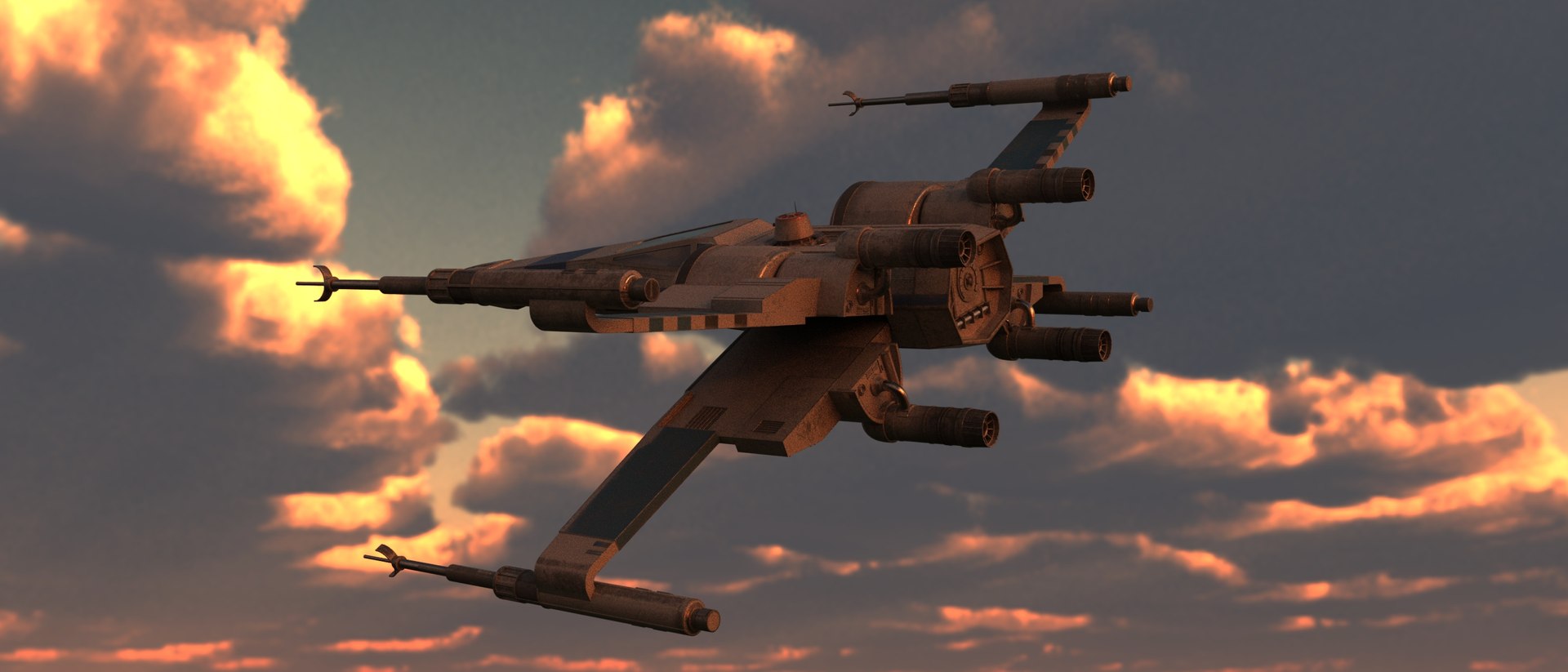 Star Wars Blue T70 X Wing Starfighter And R5 Unit Rigged 3D Model - TurboSquid 2349426