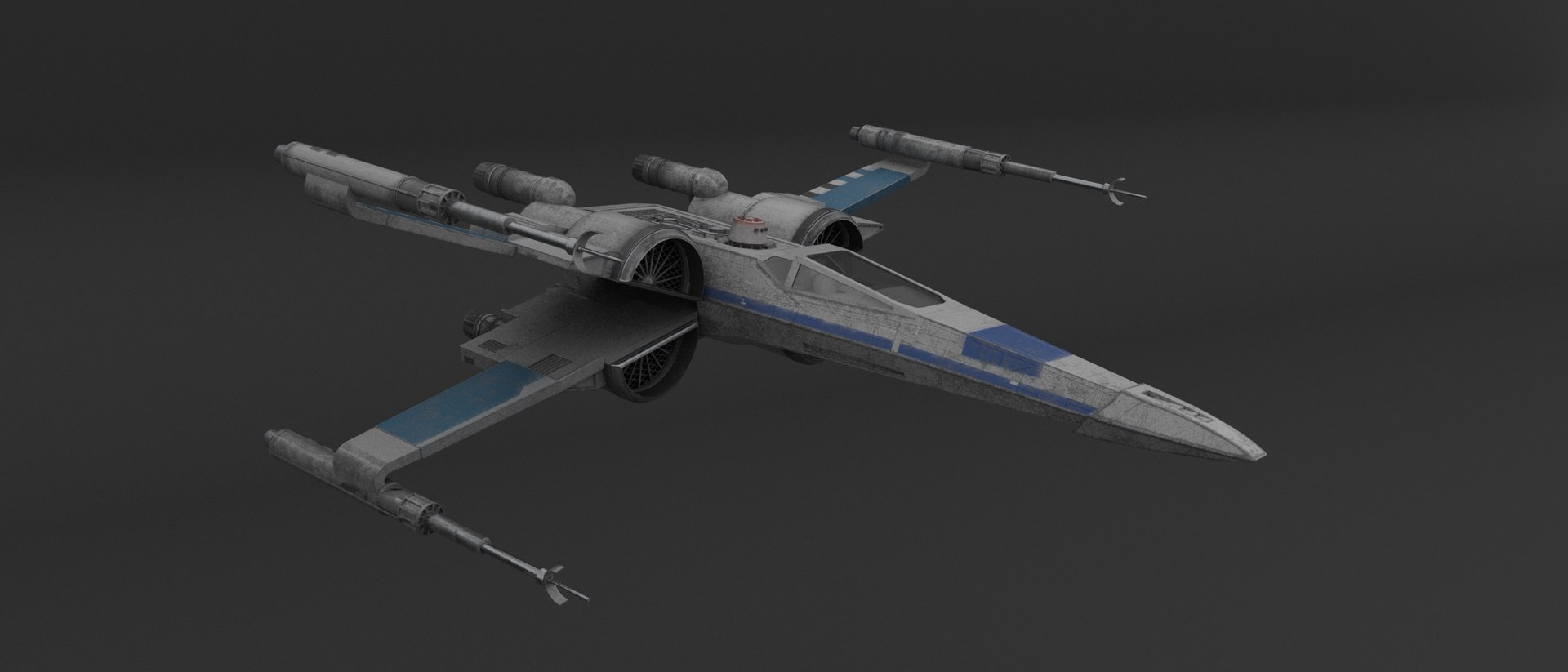 Star Wars Blue T70 X Wing Starfighter And R5 Unit Rigged 3D Model - TurboSquid 2349426