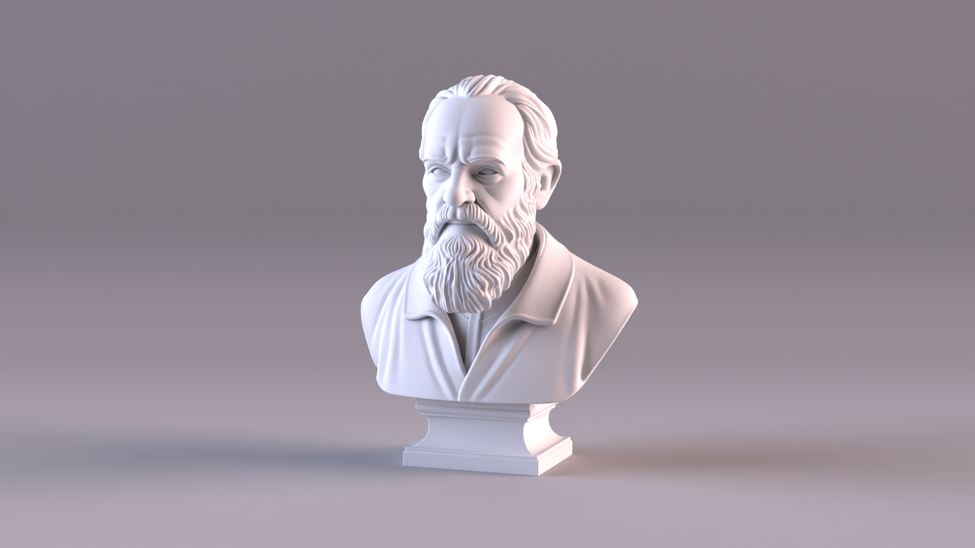 Galileo Galilei Bust Renaissance Astronomer STL File 3D Printable File ...