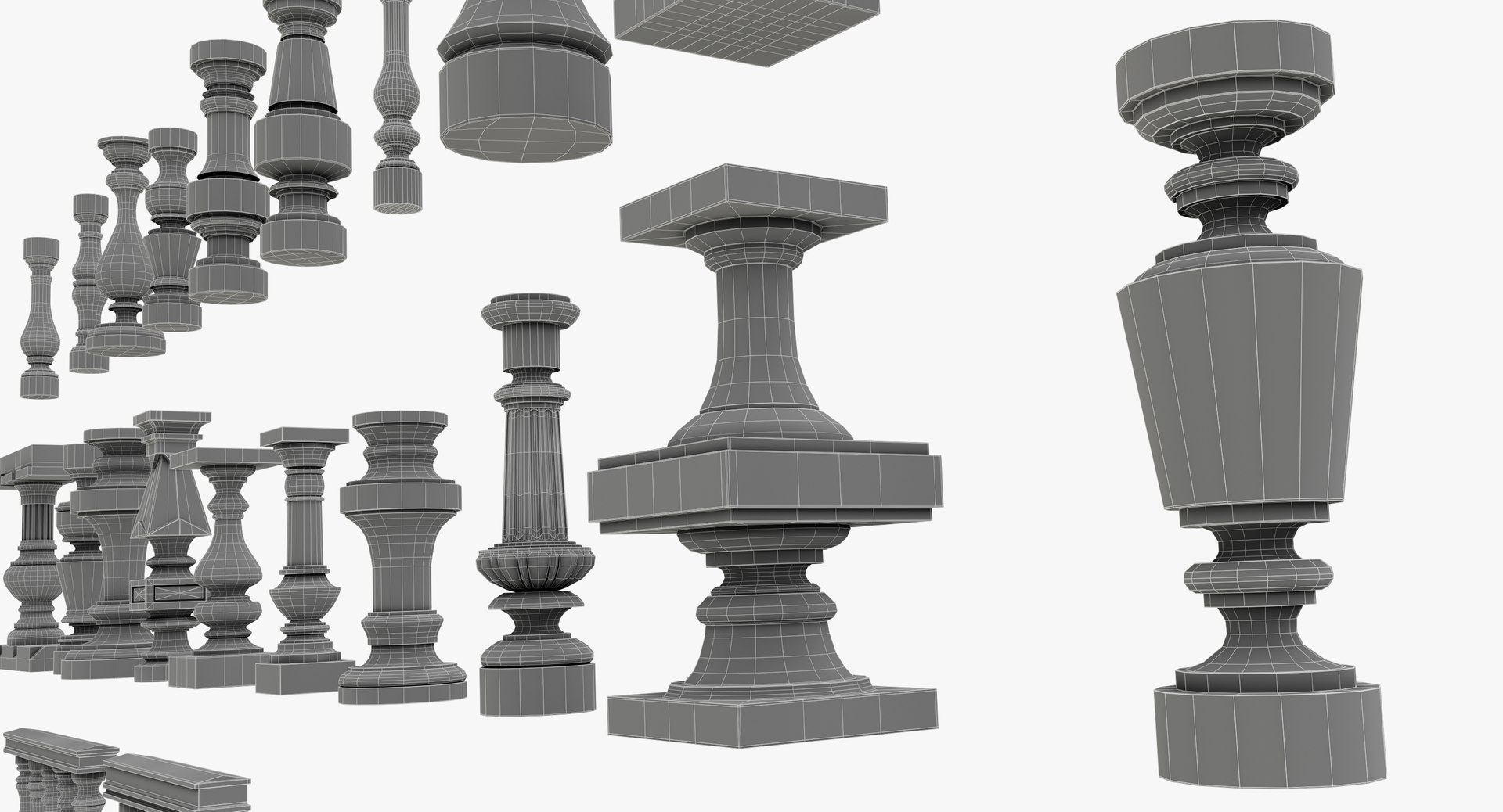 Baluster Pack 3ds