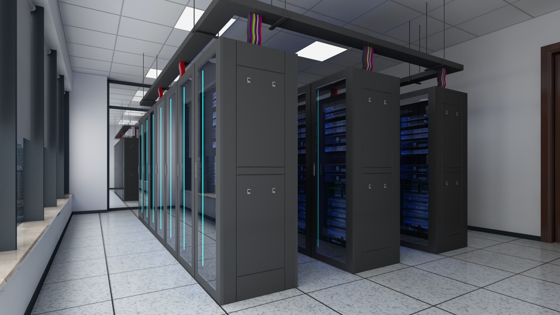 3D Computer Server Room 1 - TurboSquid 2259057