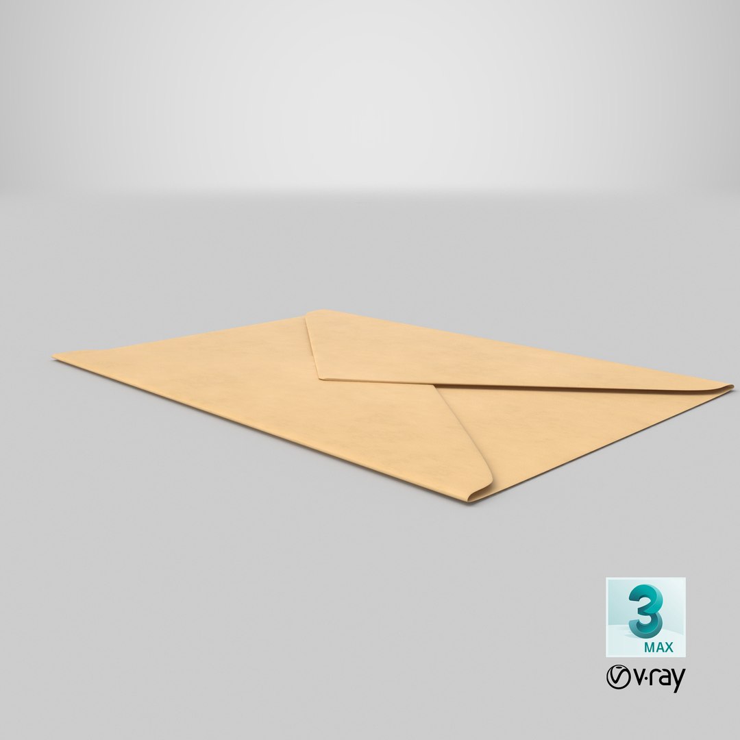 3D Model Real Mail Envelope - TurboSquid 1332583