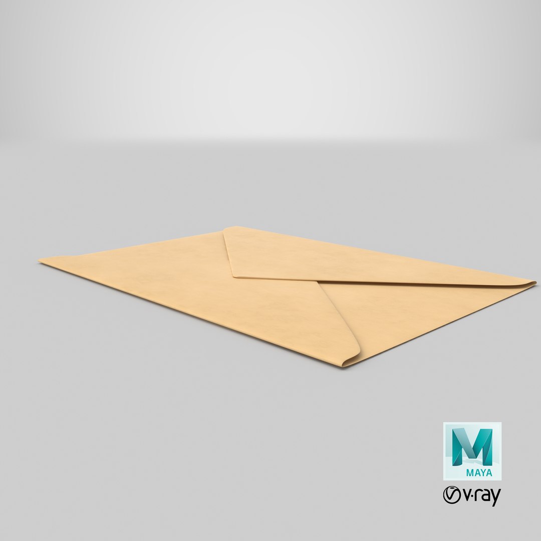 3D Model Real Mail Envelope - TurboSquid 1332583