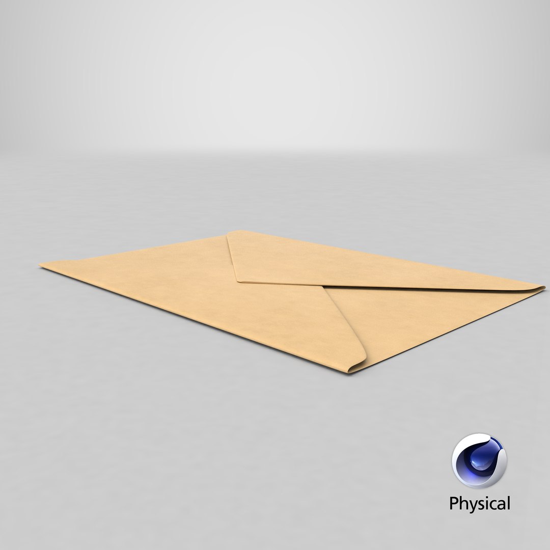 3D Model Real Mail Envelope - TurboSquid 1332583