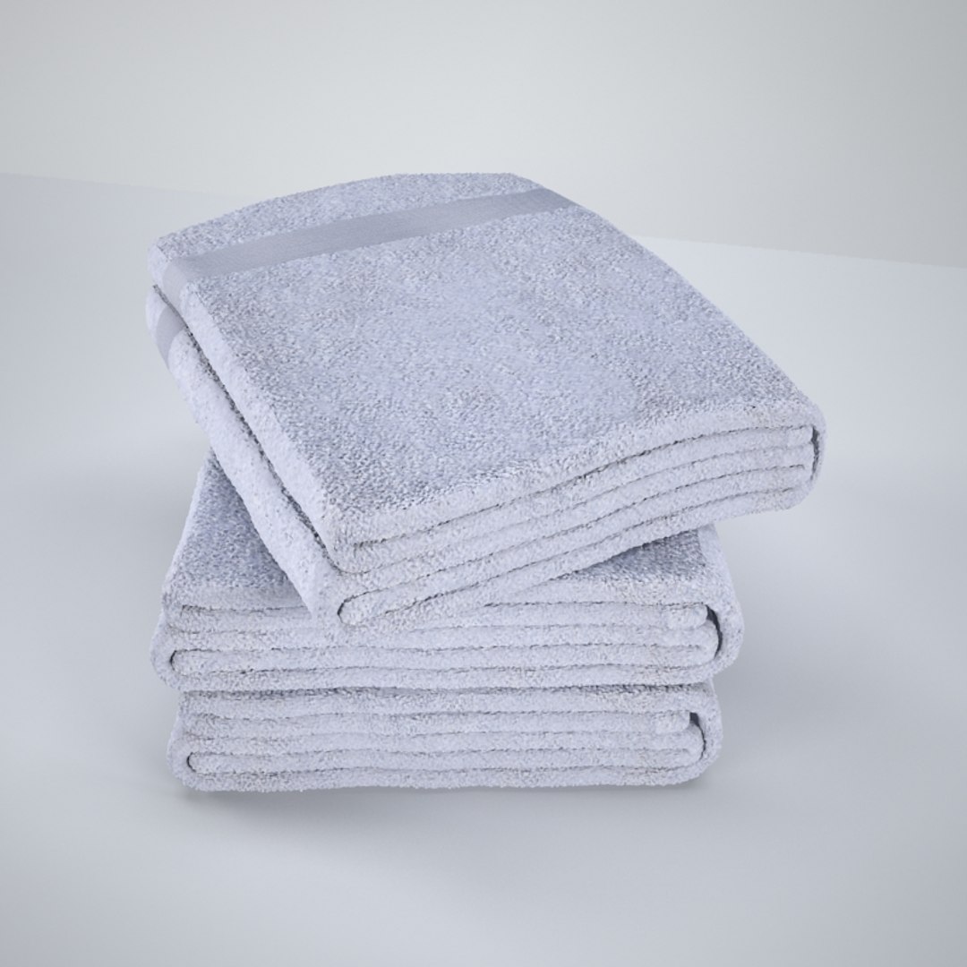 3d model towel bath bathtowels