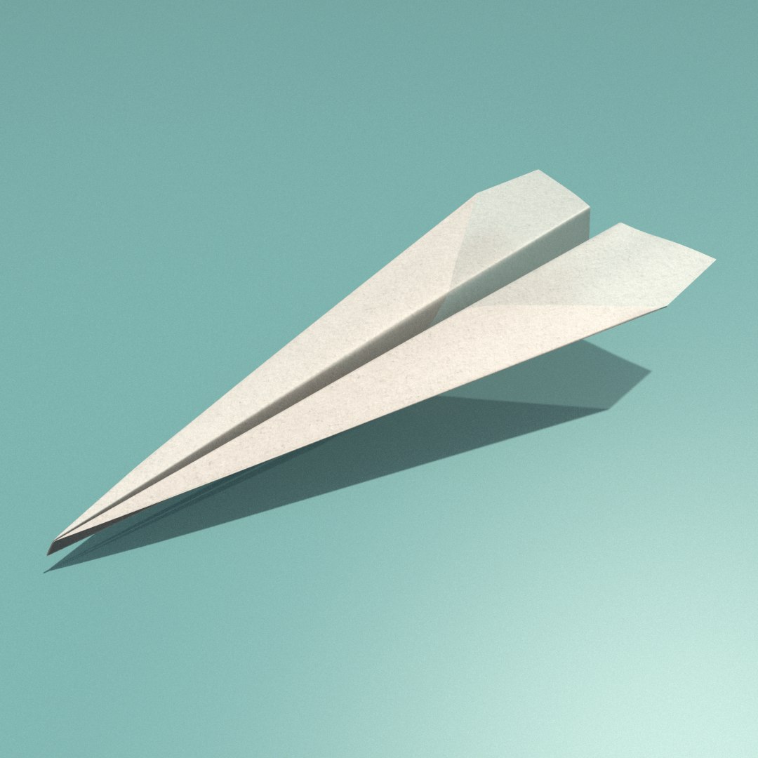 paper-plane-3d-turbosquid-1630774
