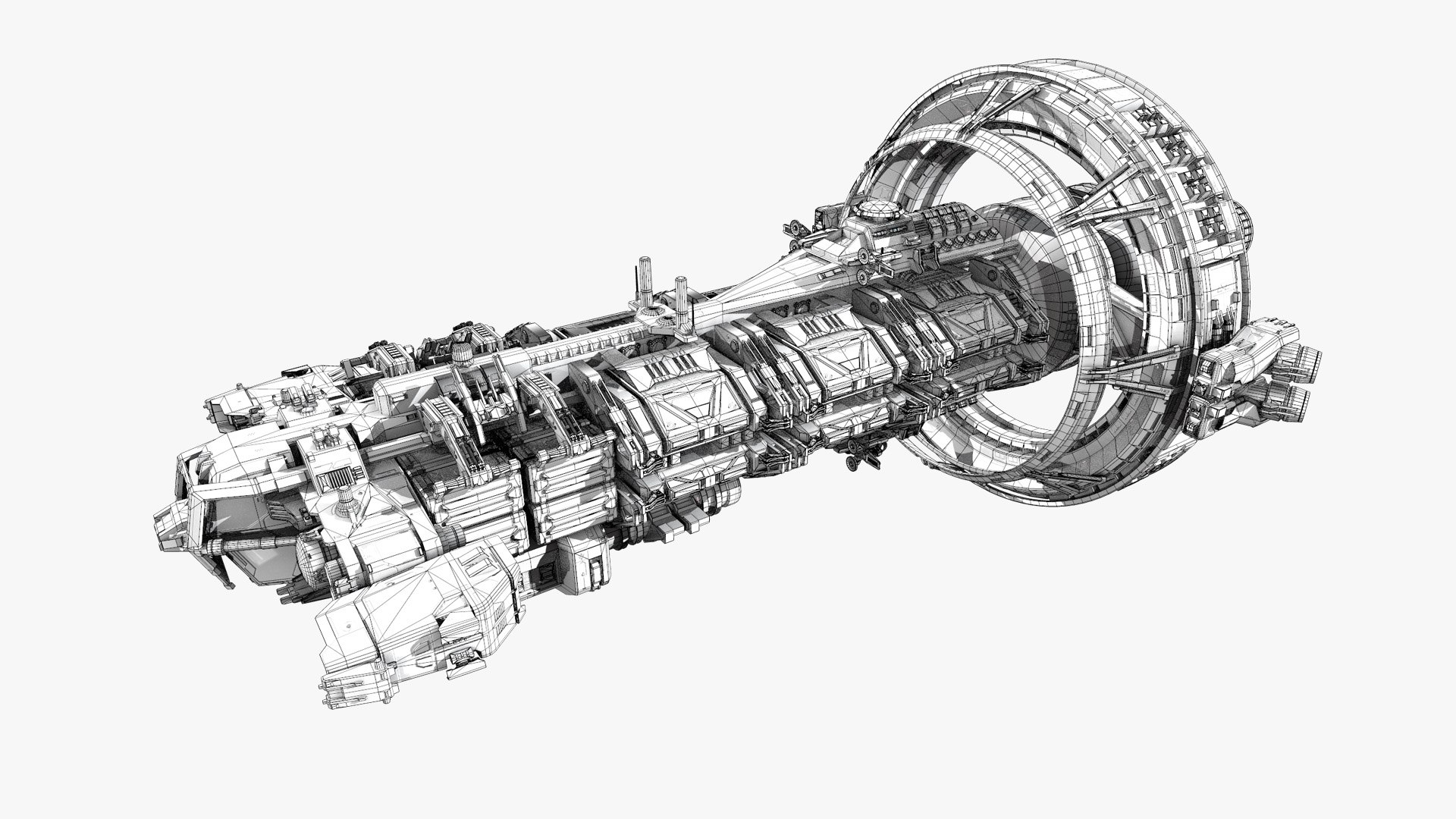 3D SF Spacecrafts - 01 - TurboSquid 2322572