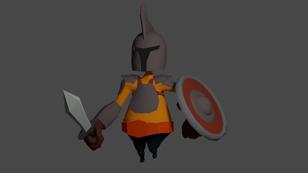 modelo 3d Low Poly Warrior rpg for game - TurboSquid 2013697