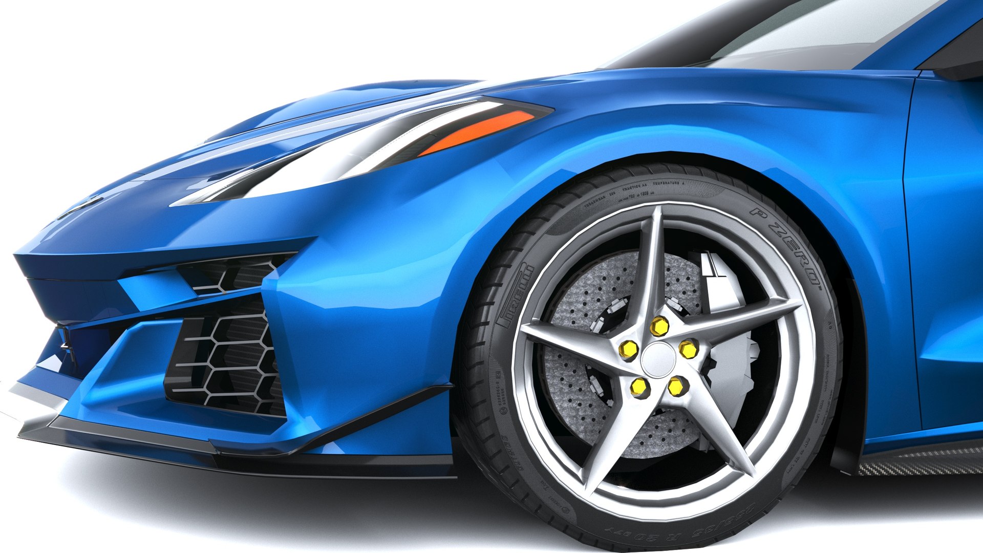 3D Chevrolet Corvette E-ray 2026 Lowpoly - TurboSquid 2482594