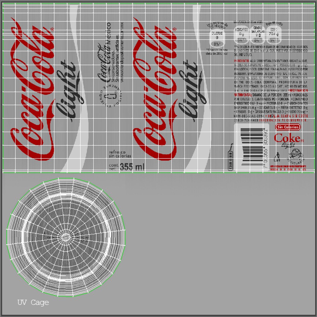 3d Coke Light