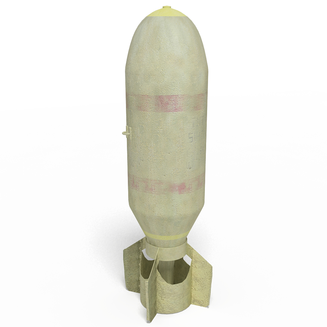 world war bomb 3d model
