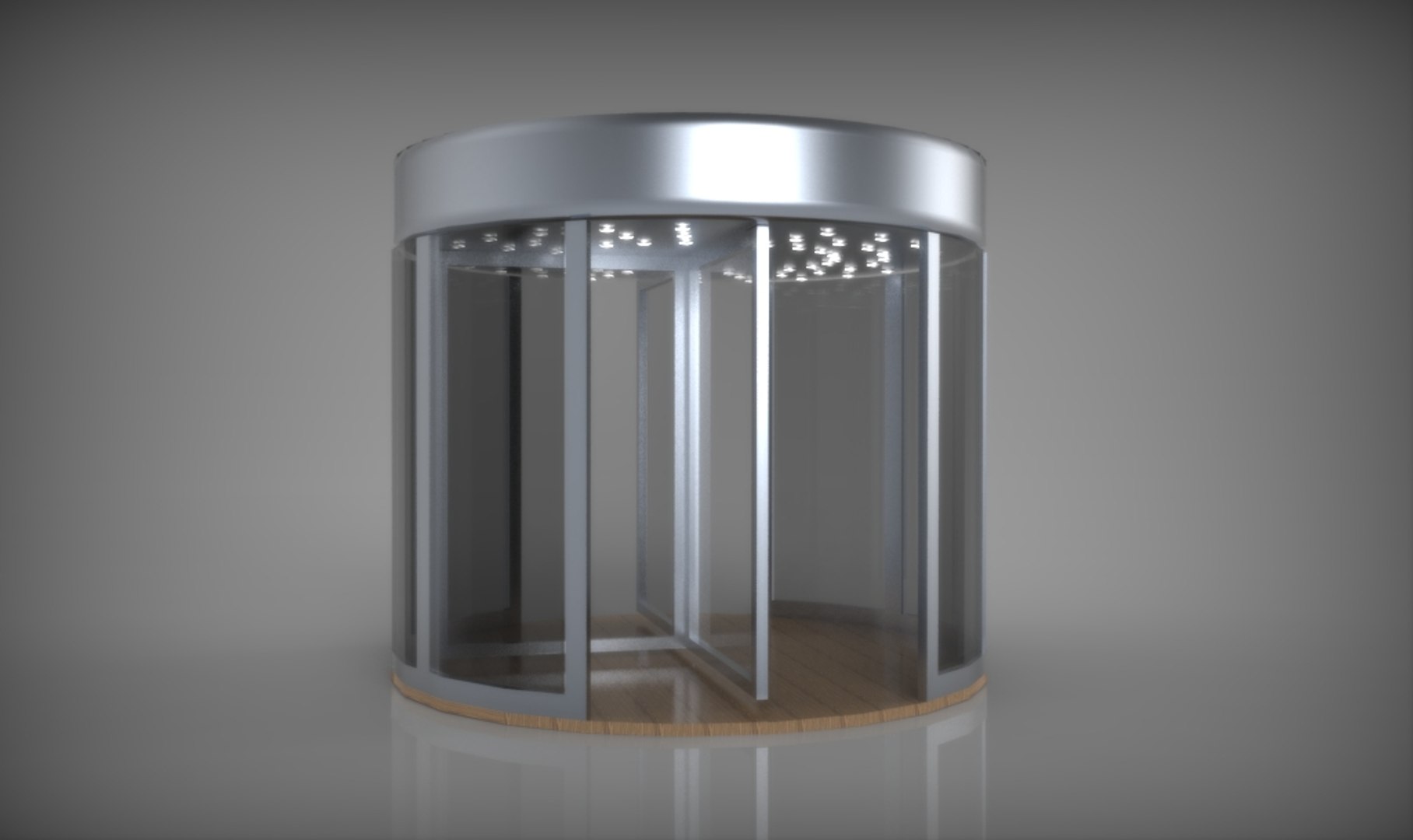 3d Revolving Door Model