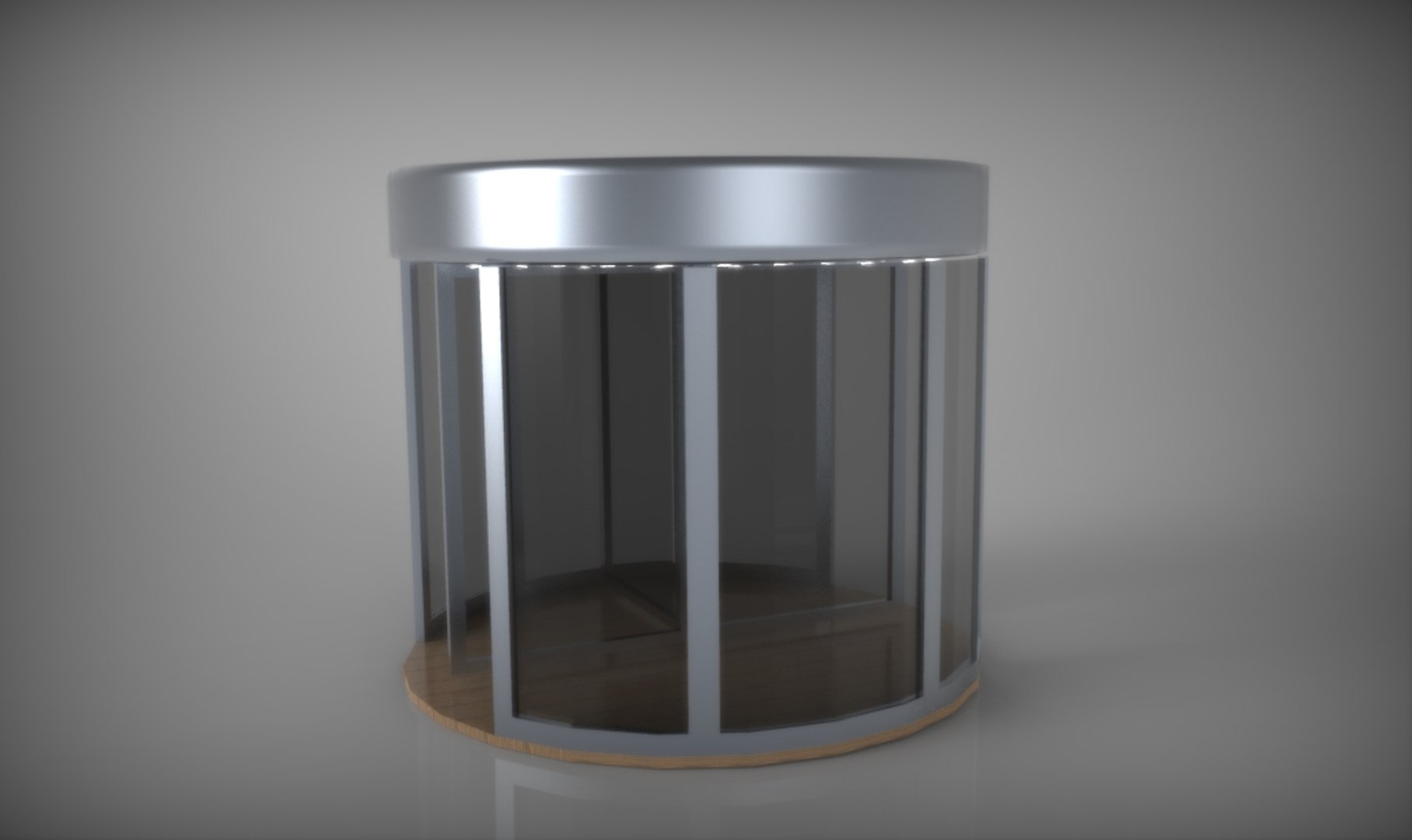 3d Revolving Door Model