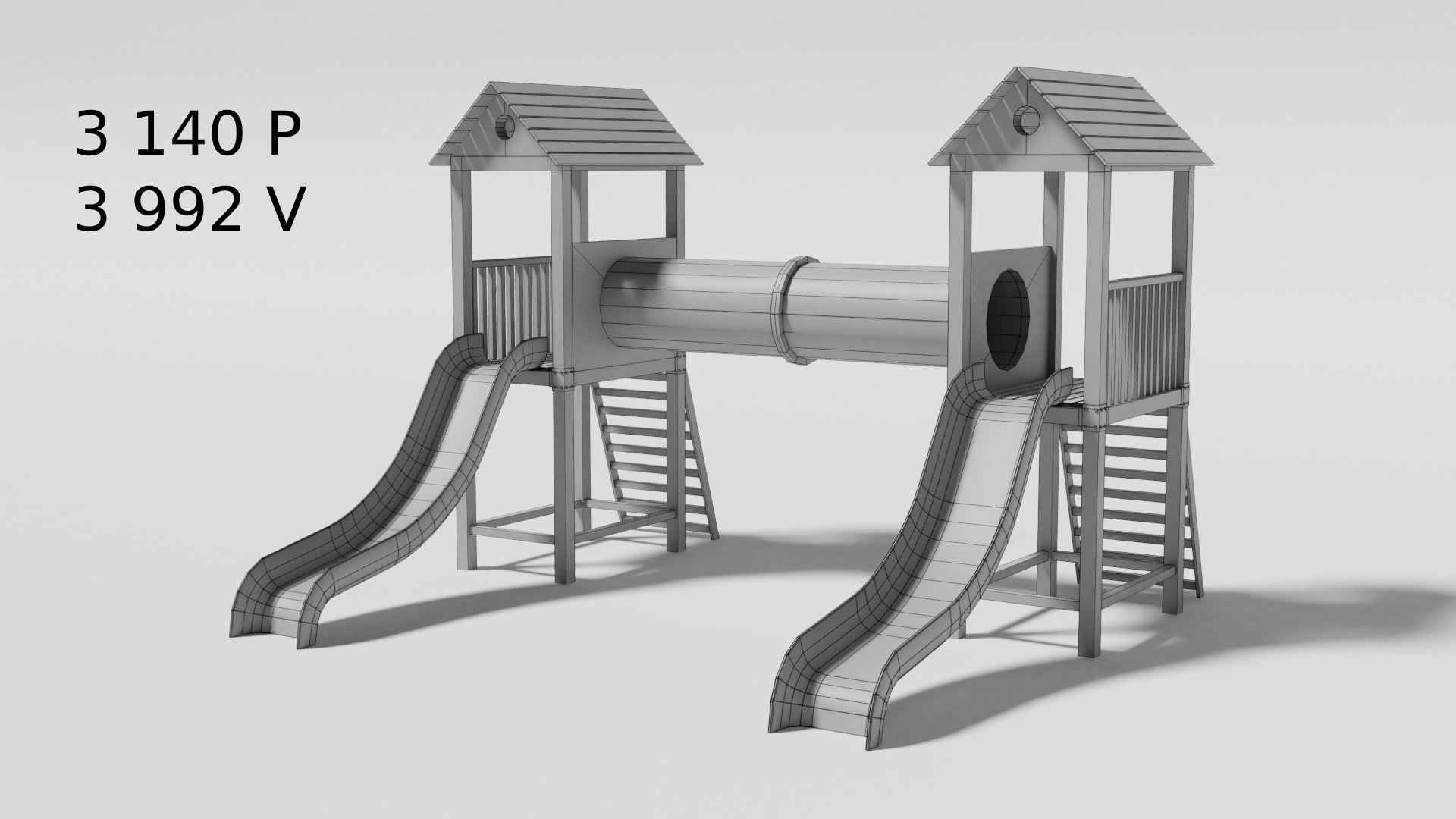 3D model Slide-Tube Playground - TurboSquid 1878692