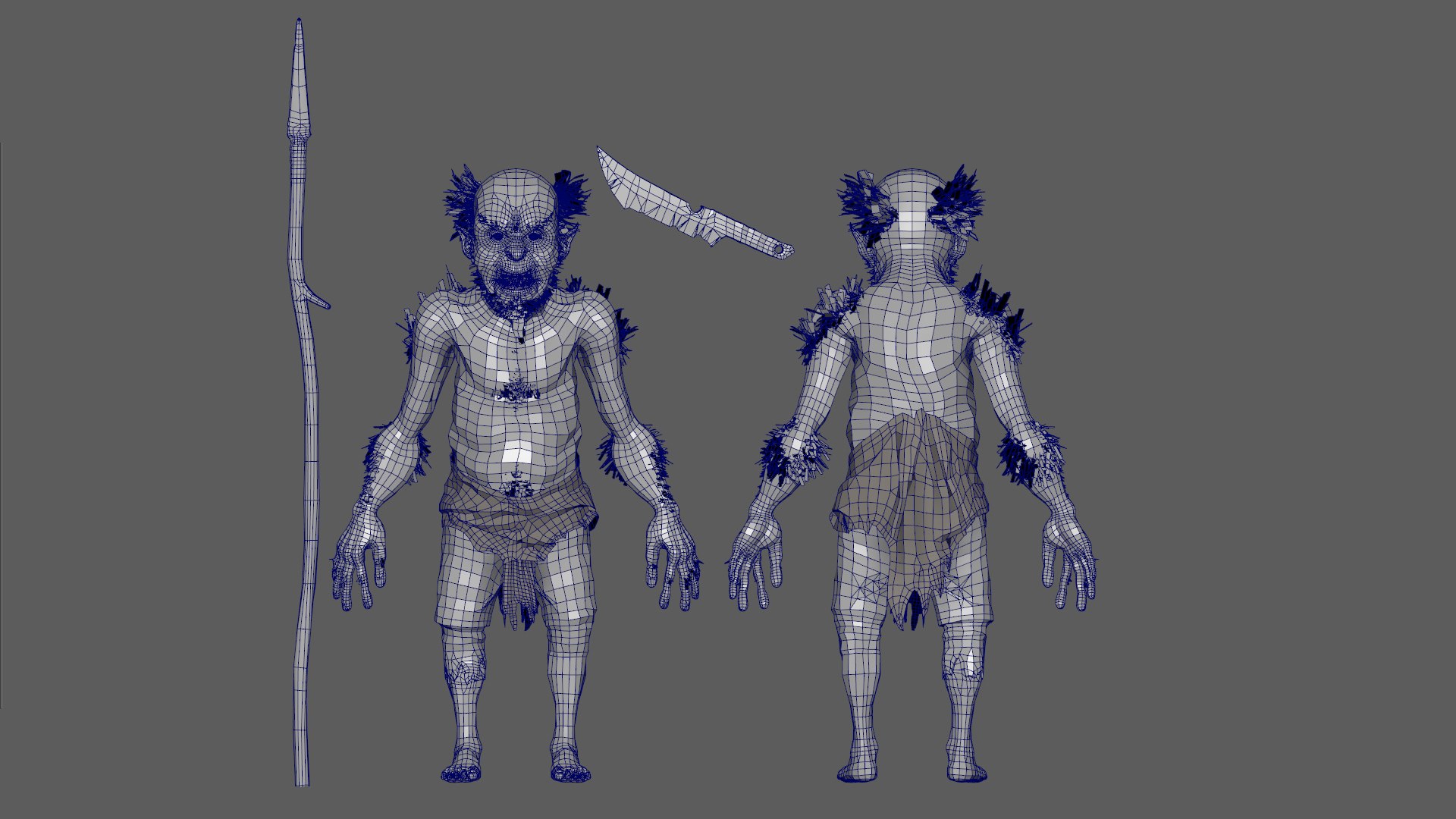 3D Humanoid Monster Model - TurboSquid 2141552