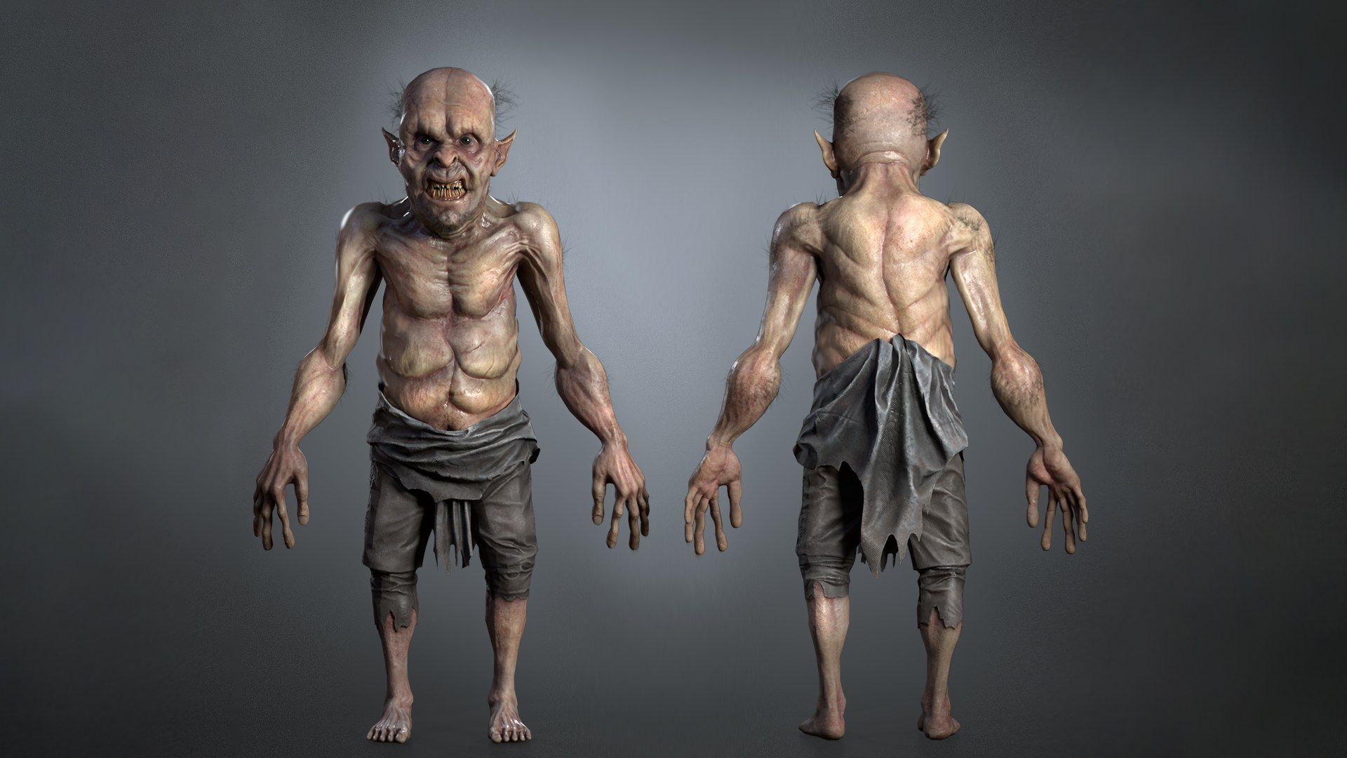 3D Humanoid Monster Model - TurboSquid 2141552