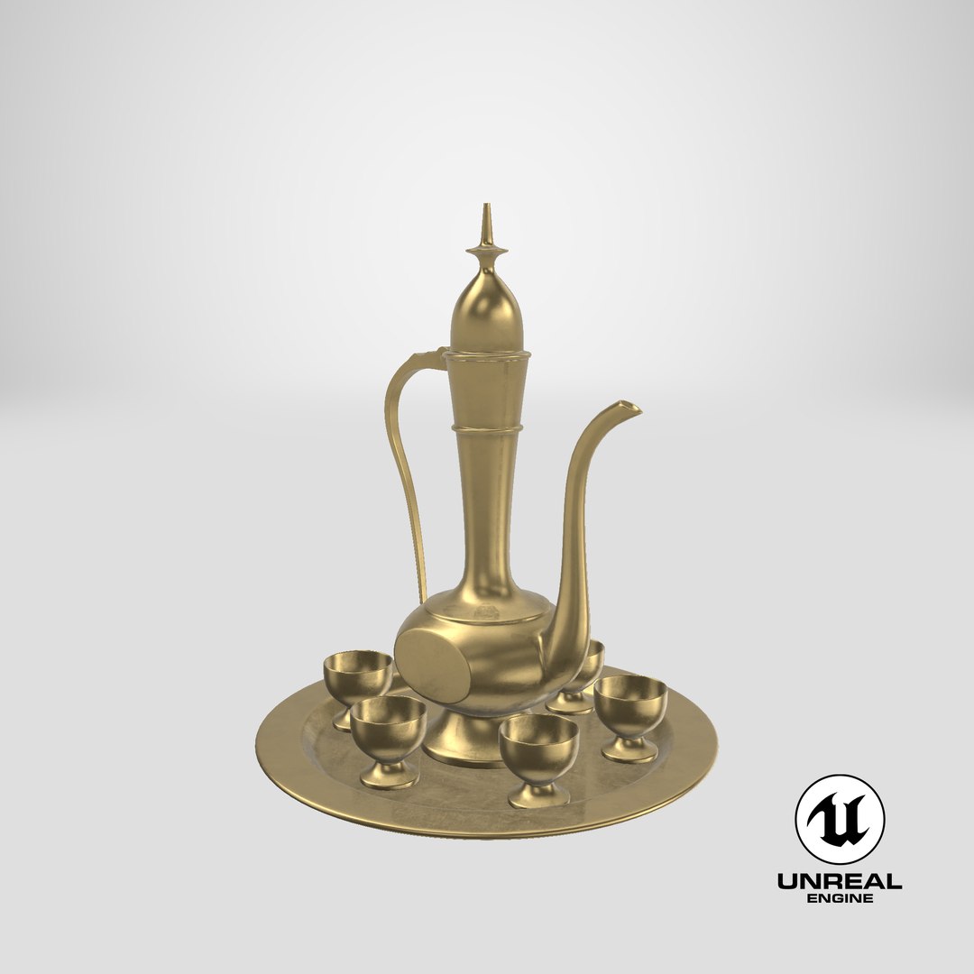 Tea Dallah 3D Model - TurboSquid 1404196