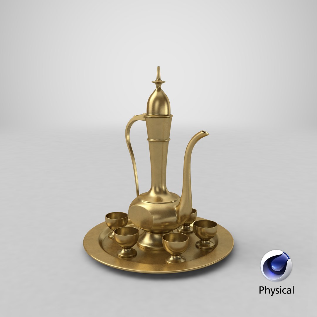 Tea Dallah 3D Model - TurboSquid 1404196