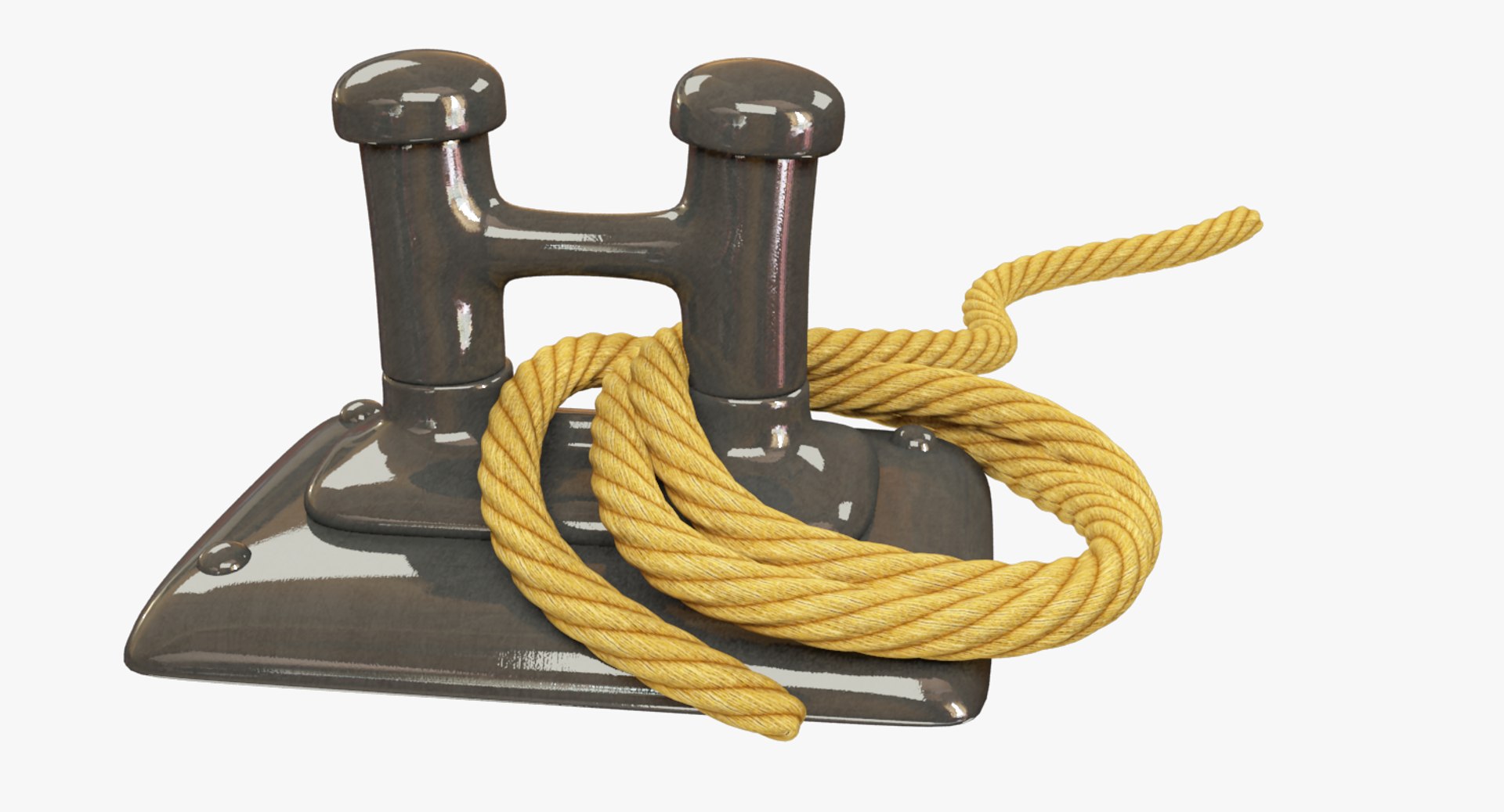 Bitt Rope 3D Model - TurboSquid 1301288